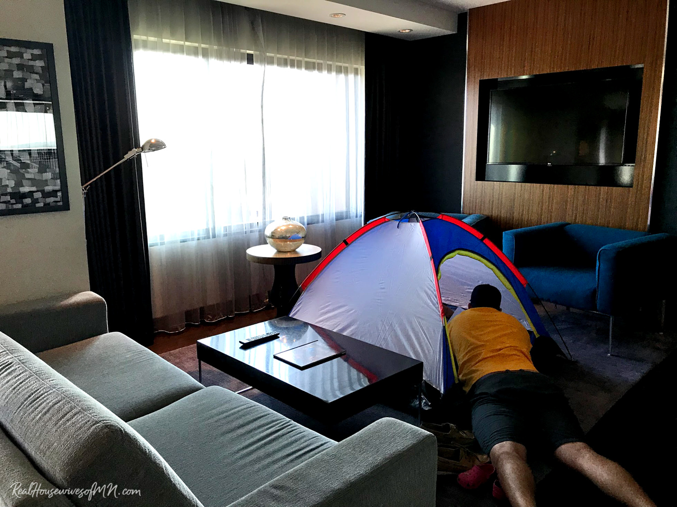 Our Indoor Camping Adventure at Radisson Blu - Real Housewives of Minnesota